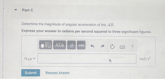 Solved At a given instant the slider block B shown in | Chegg.com