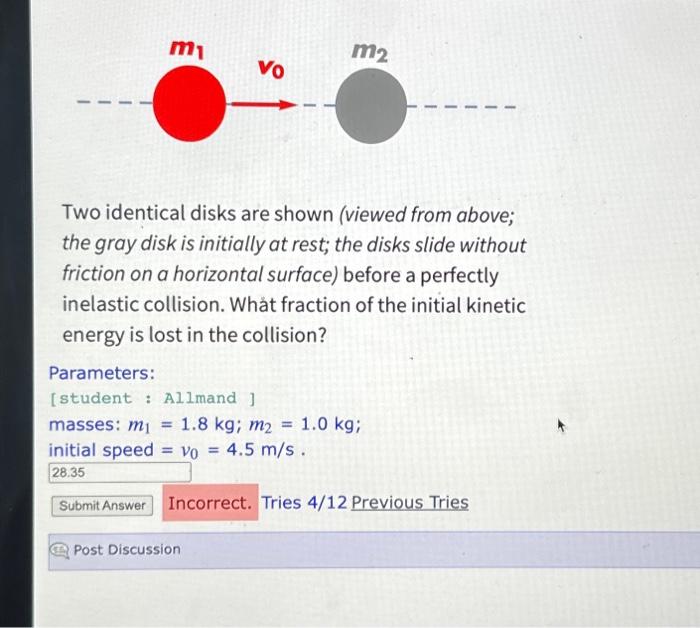 Solved Two identical disks are shown (viewed from above; the | Chegg.com