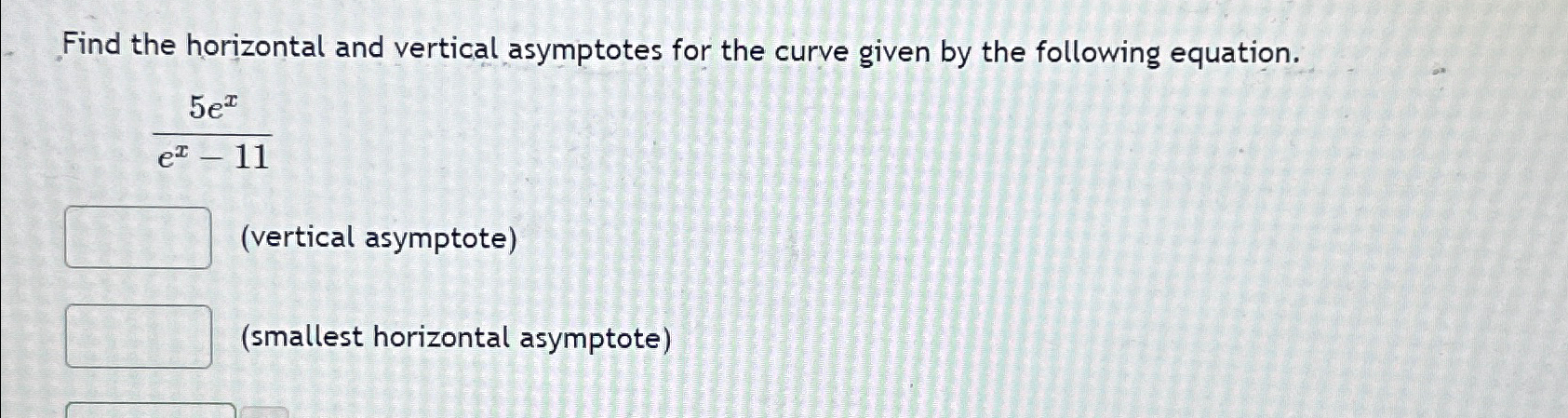 Solved Find the horizontal and vertical asymptotes for the | Chegg.com