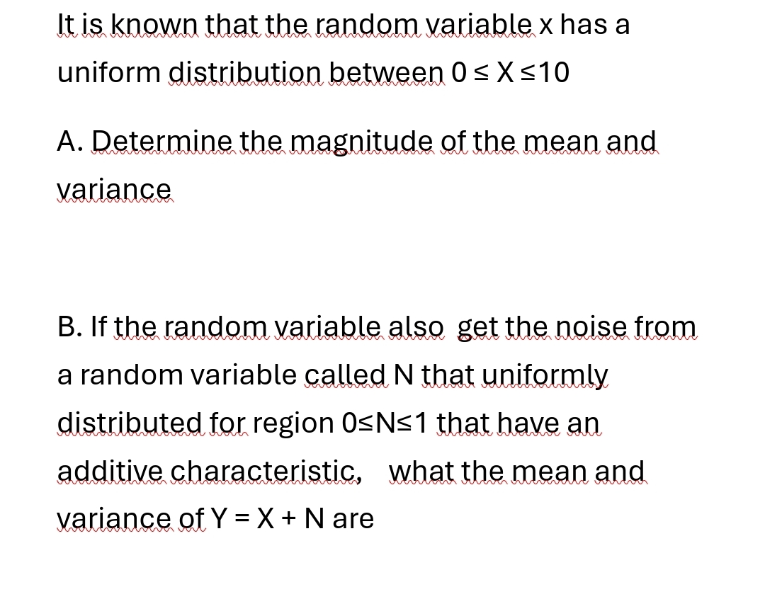 Solved It is known that the random variable x ﻿has a uniform | Chegg.com