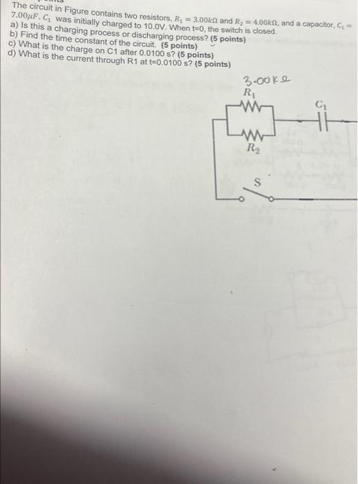 Solved The circuit in Figure contains two resistors, | Chegg.com