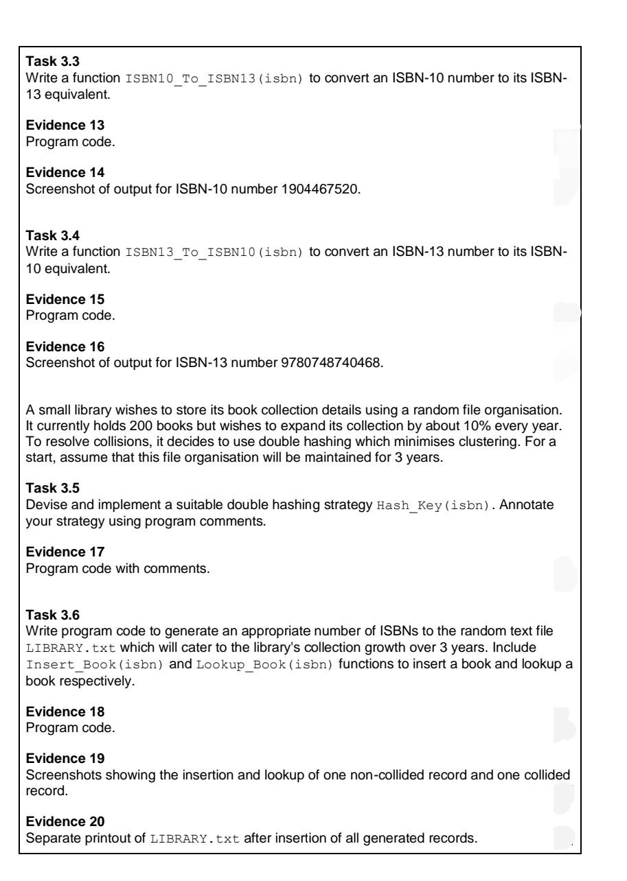 Solved 3. International Standard Book Number (ISBN) is a | Chegg.com