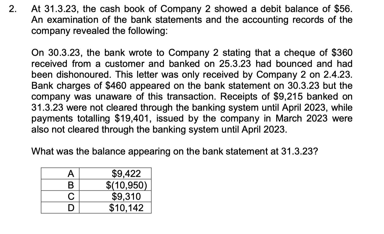 Solved Consider these four statements: | Chegg.com