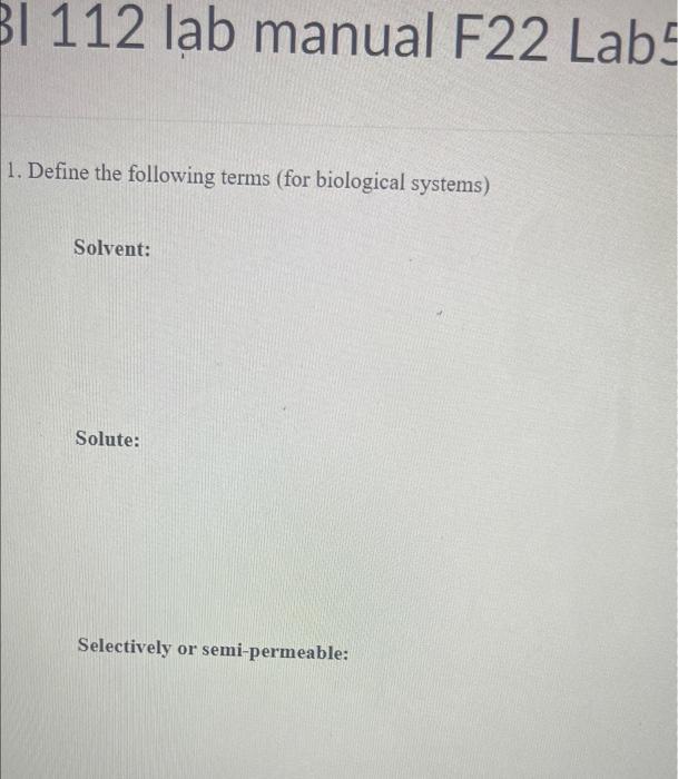 Solved 112 ab manual F22 Lab 1. Define the following terms | Chegg.com