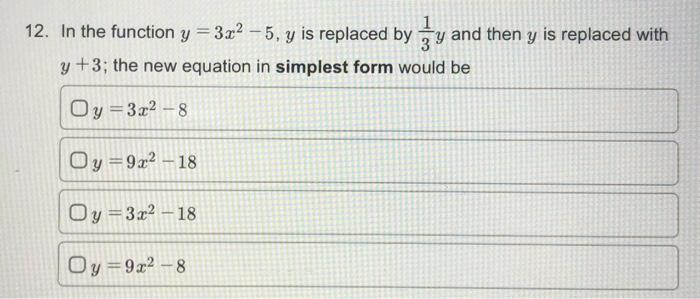 Solved Multiple Choice \& Numeric Response 14. The graph of | Chegg.com