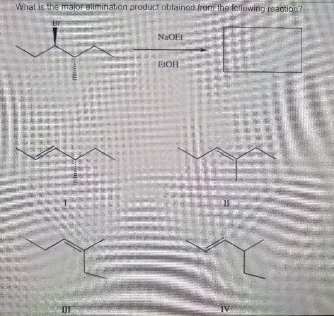 Solved What is the major elimination product obtained from | Chegg.com