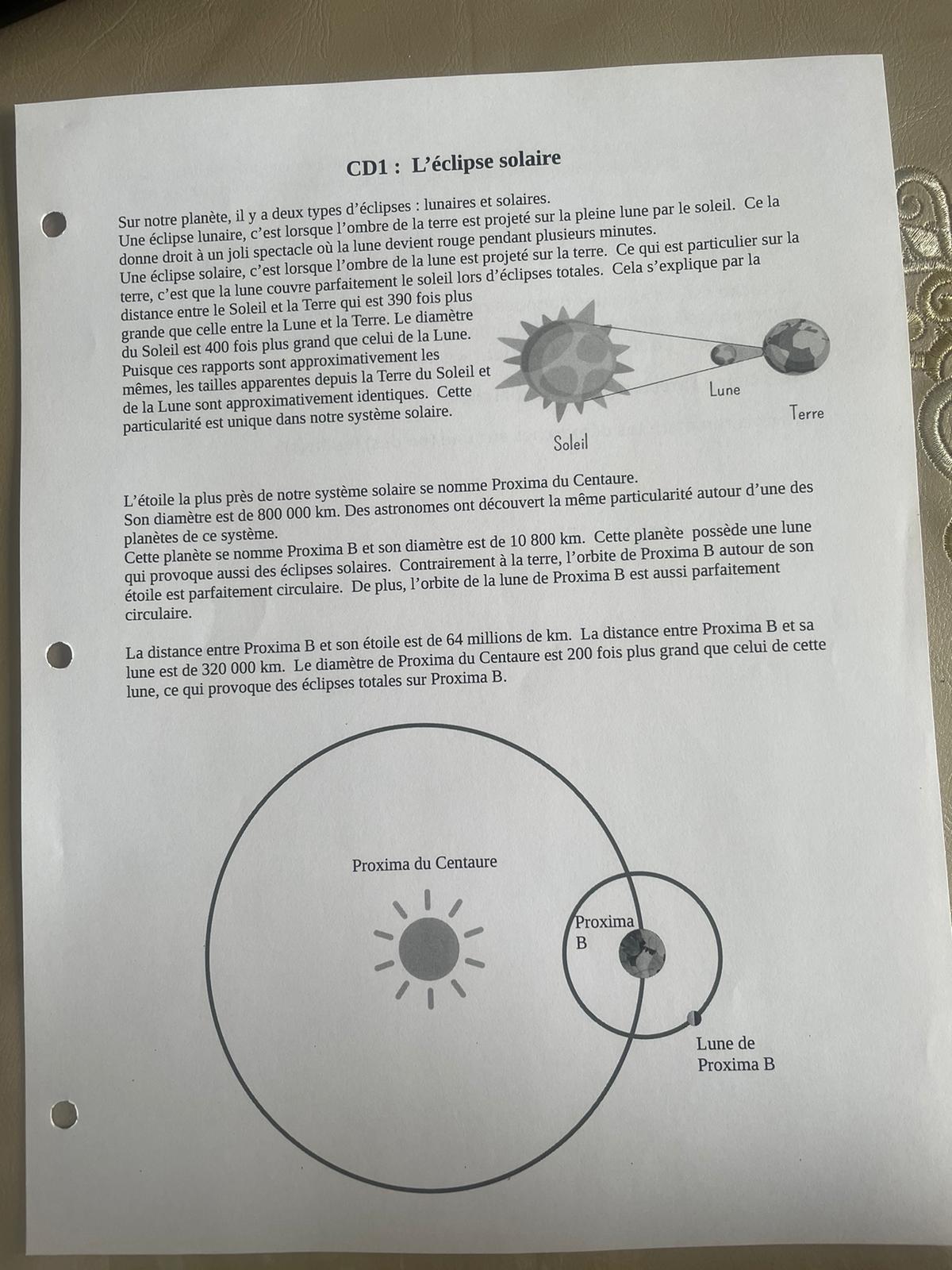 Solved The solar eclipseOn our planet there are two types of | Chegg.com