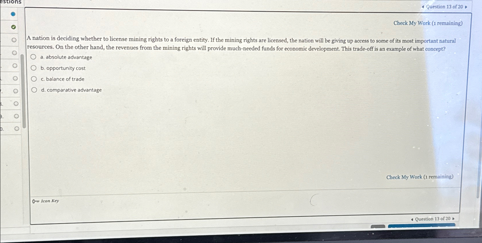 Solved Question 13 ﻿of 20 .Check My Work (1 ﻿remaining)A | Chegg.com