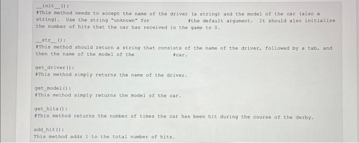 Solved 13.21 Demolition Derby Objectives: - To practice | Chegg.com