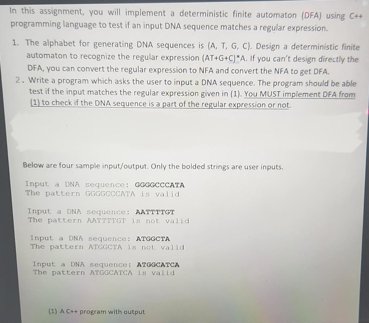 Solved In this assignment, you will implement a | Chegg.com