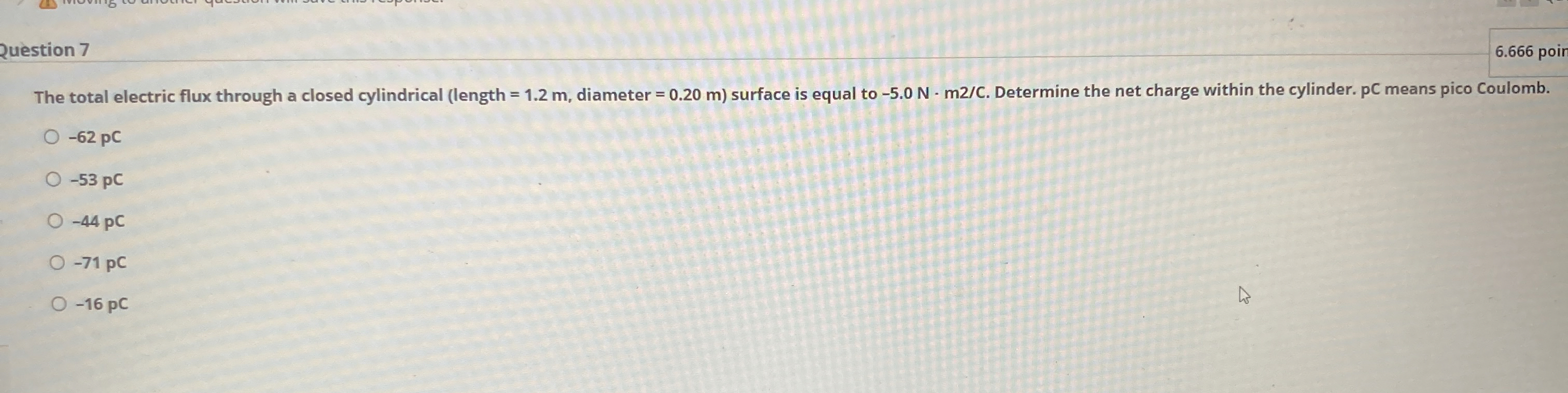 Solved 2uestion 76.666 ﻿poir The total electric flux | Chegg.com