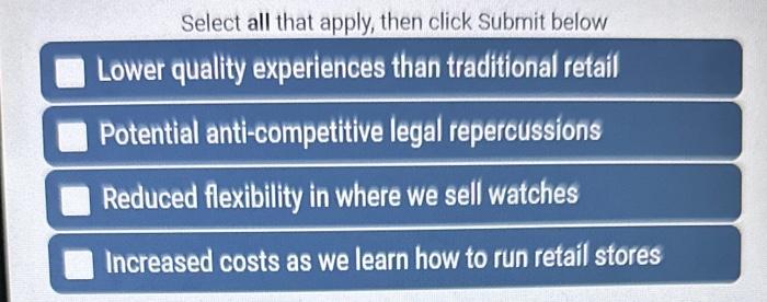 Solved Select all that apply, then click Submit below Lower | Chegg.com