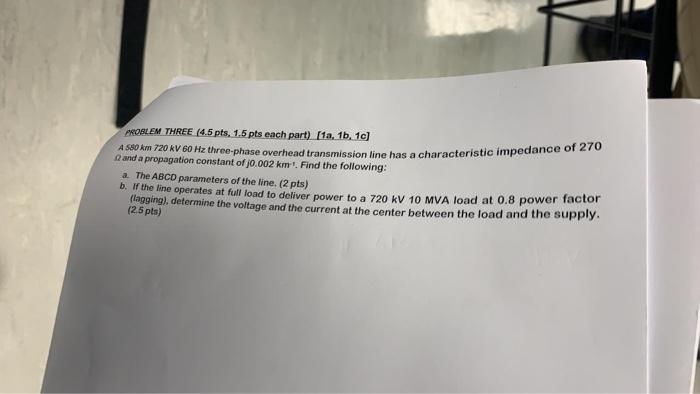 Solved PROBLEM THREE (4.5 pts. 1.5 pts each part) [1a, 1b, | Chegg.com