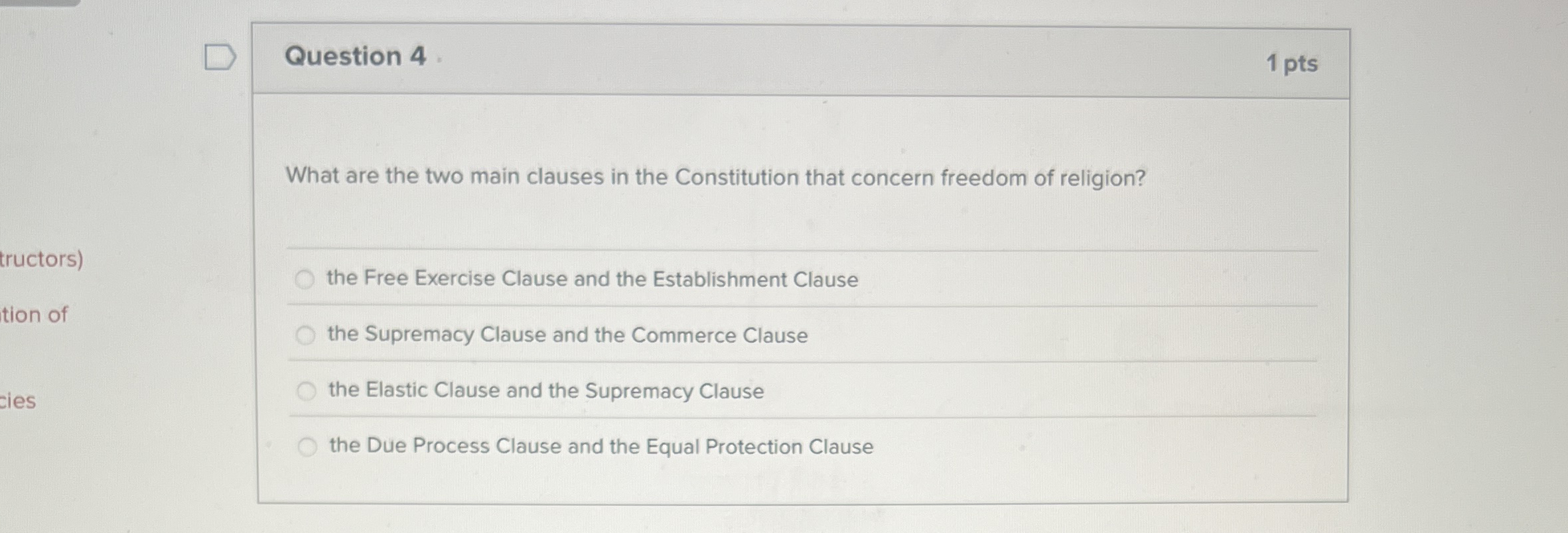 Solved Question 4What are the two main clauses in the | Chegg.com