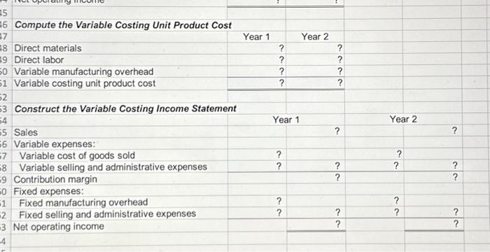 Required information Chapter 6: Applying Excel (Algo) | Chegg.com