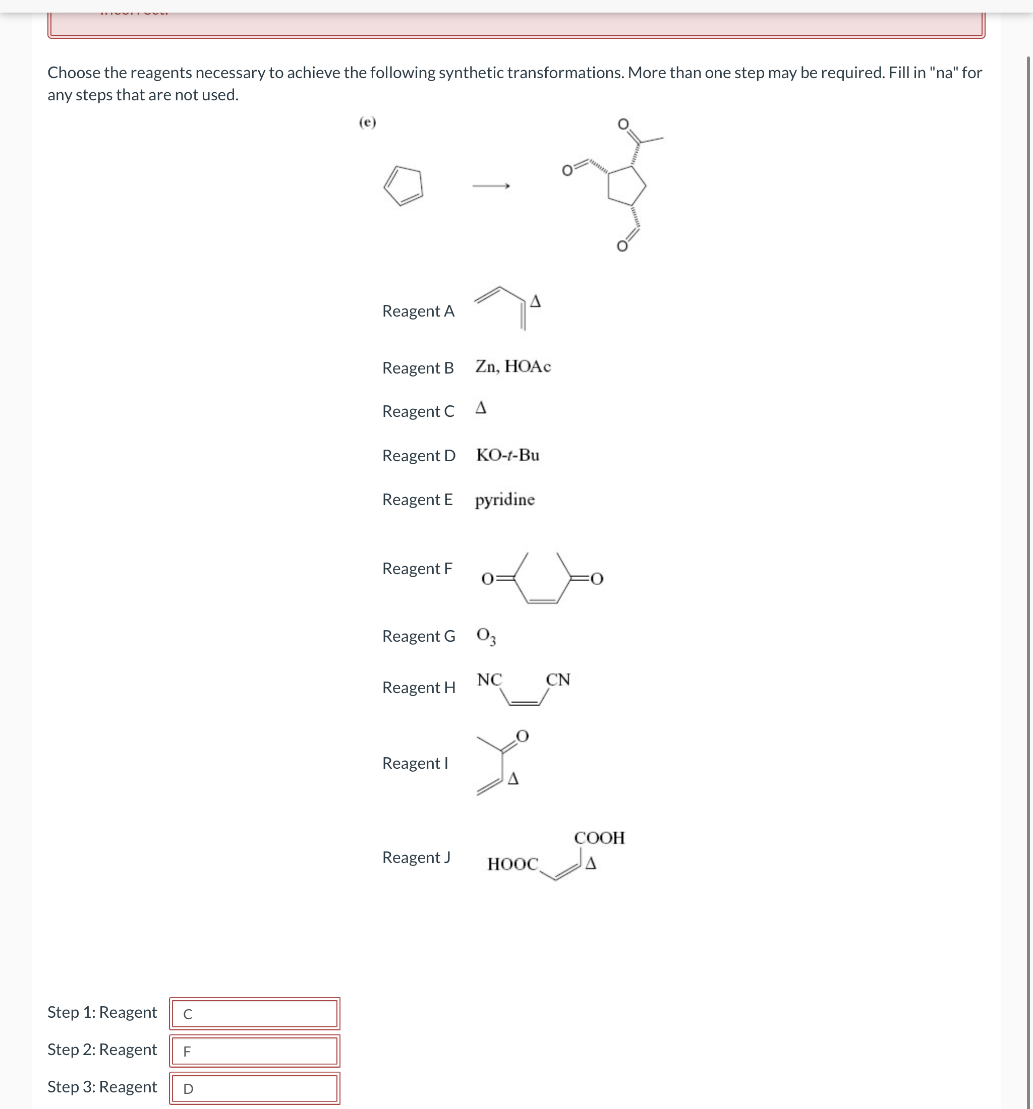 Solved Choose the reagents necessary to ﻿achieve the | Chegg.com