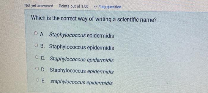 Solved Which is the correct way of writing a scientific | Chegg.com