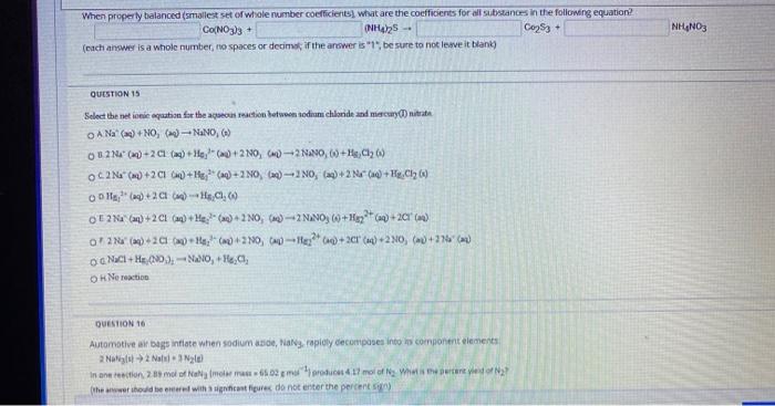 Solved What is the colorate that equation shown below is | Chegg.com