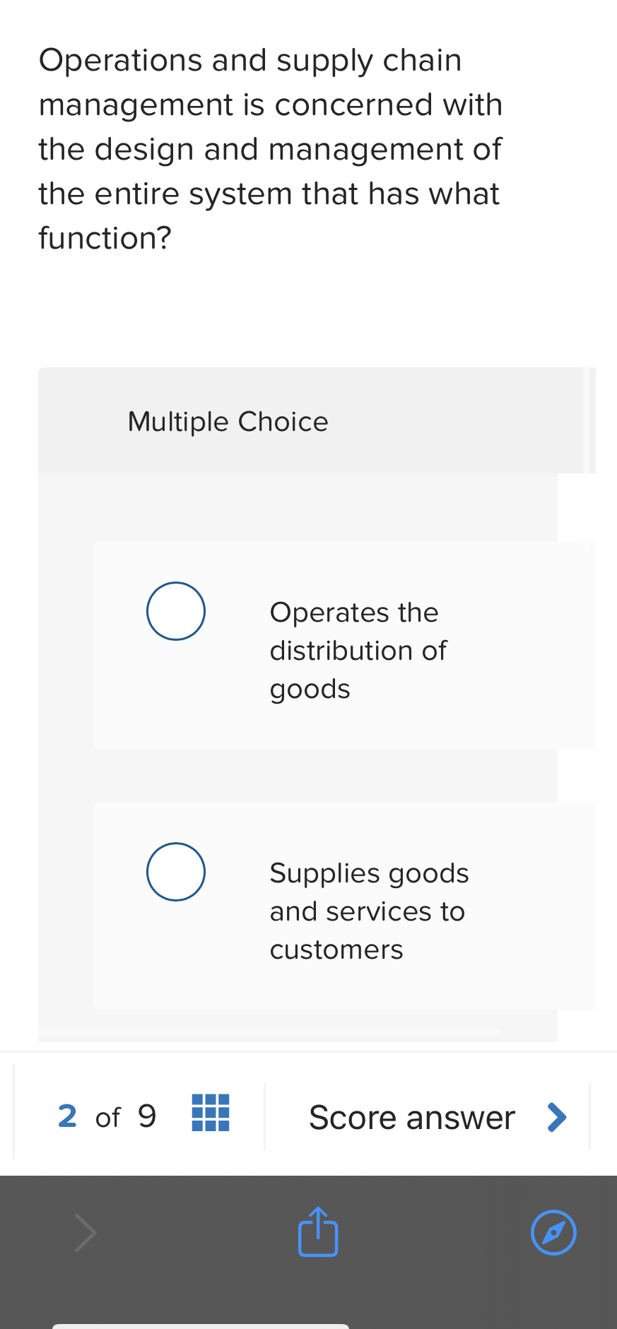 Solved Operations and supply chain management is concerned | Chegg.com