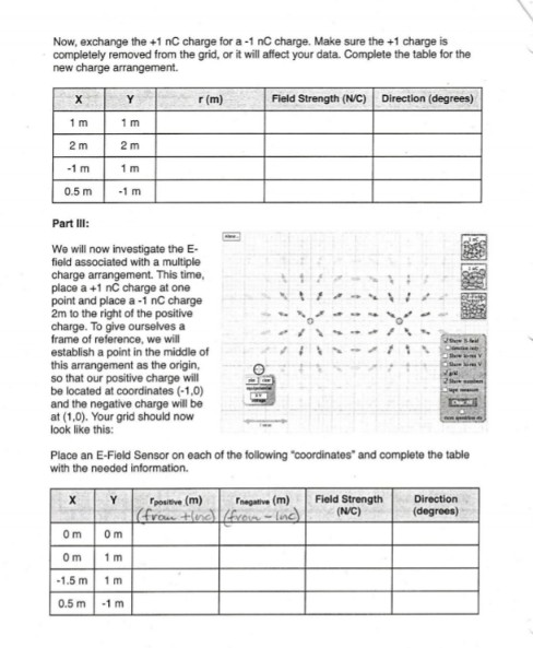 Electric Field and Electric Force In this lab you | Chegg.com