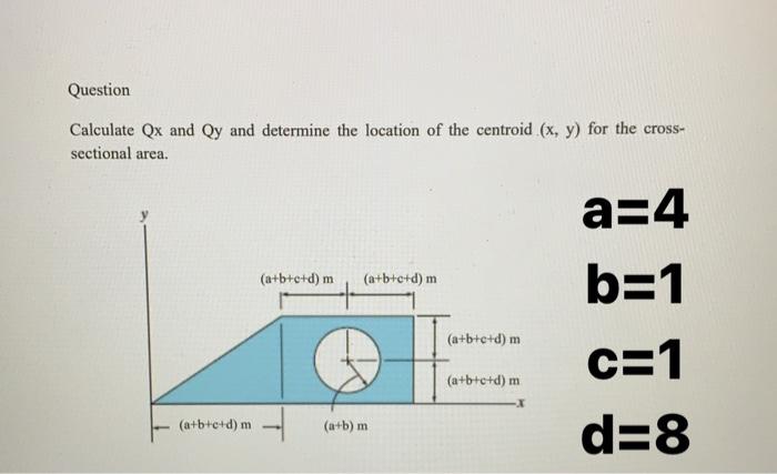 Solved Question Calculate Qx and Qy and determine the | Chegg.com