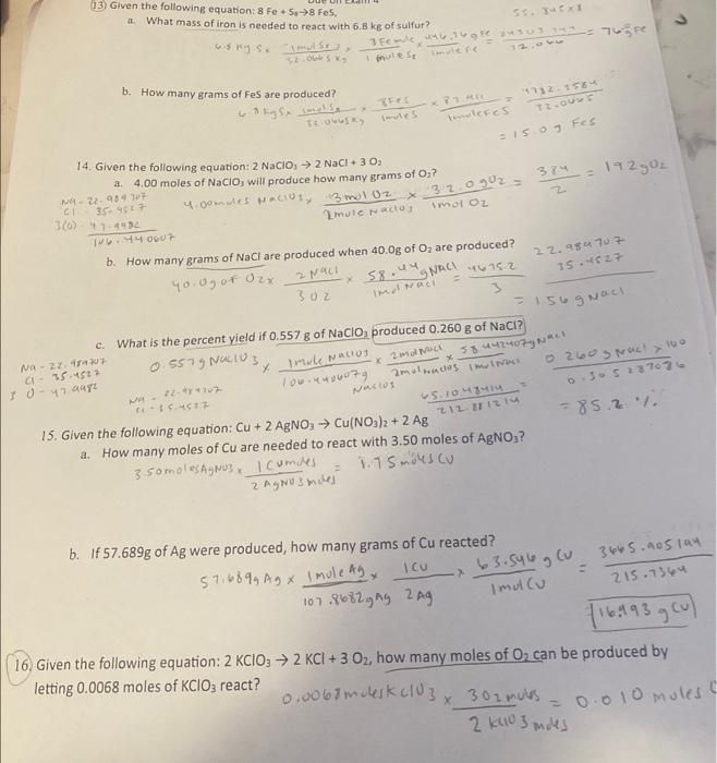 Solved please correct me if i am wrong on my problems , need | Chegg.com