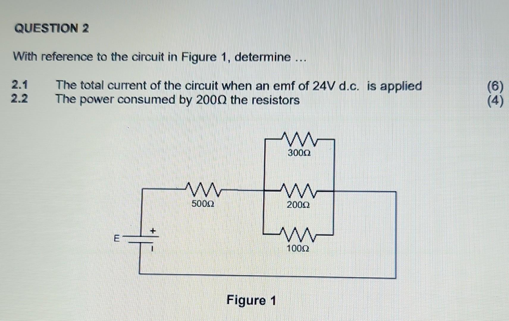 Solved With reference to the circuit in Figure 1, determine | Chegg.com