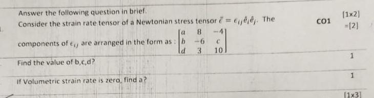 Solved Answer the following question in brief. Consider the | Chegg.com