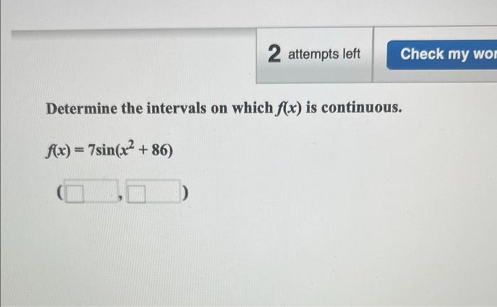 Solved Determine the interval(s) where f(x)=ln(3x−24) is | Chegg.com