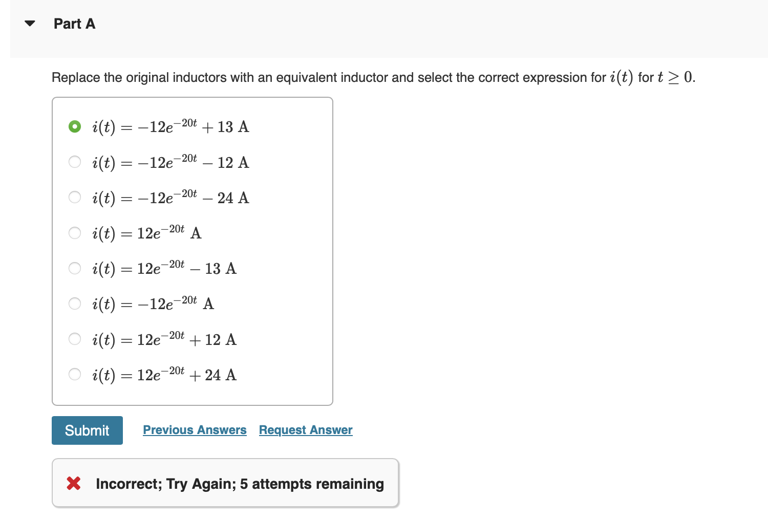 Solved The two parallel inductors in (Figure 1) ﻿are | Chegg.com