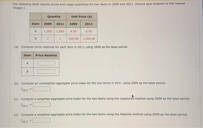 solved-the-following-table-reports-prices-and-usage-chegg