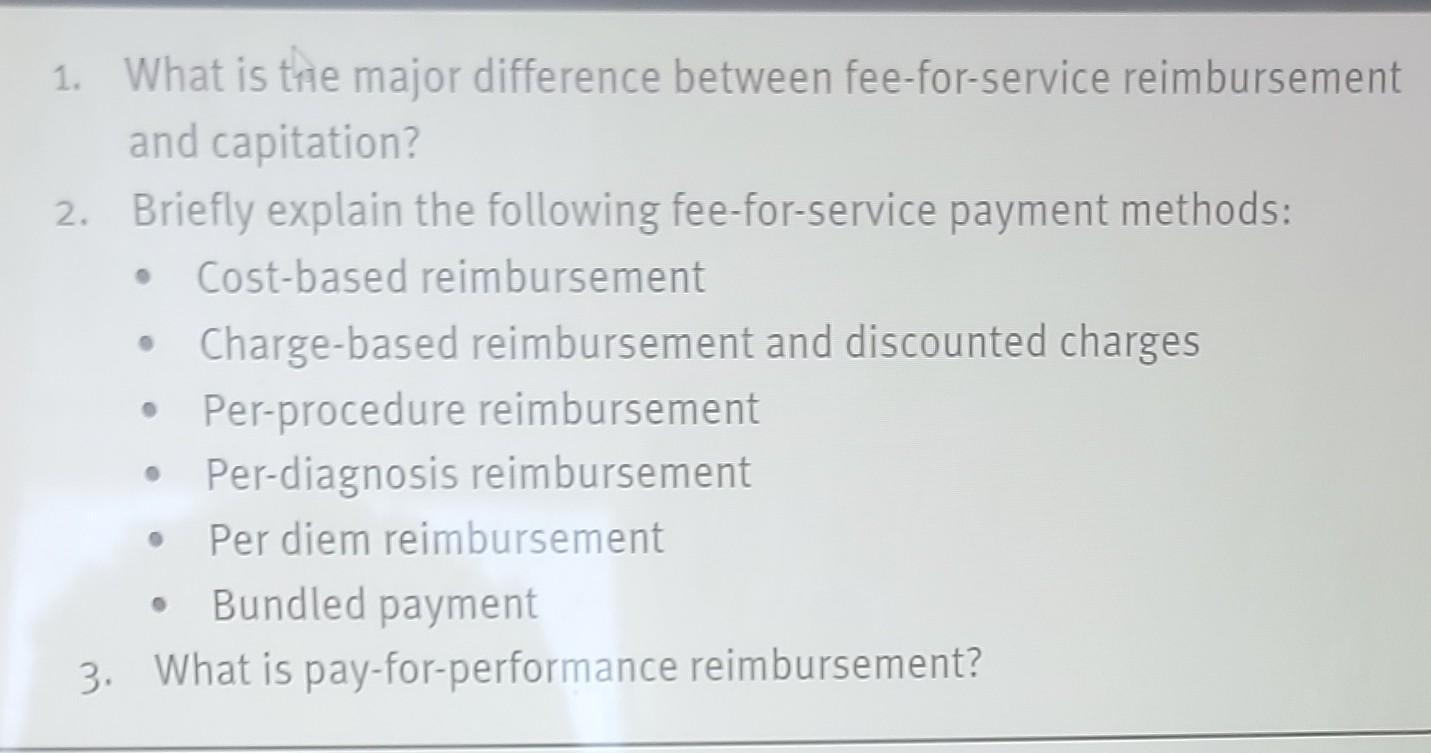 Solved 1. What is the major difference between | Chegg.com