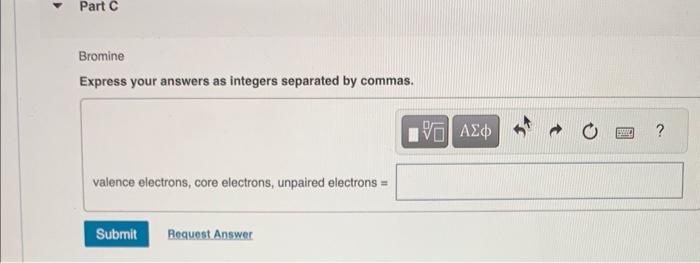 Solved For each element, indicate the number of valence | Chegg.com