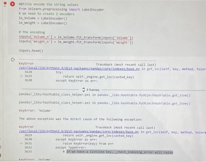 Solved How do I fix this error? am trying to do a regression | Chegg.com