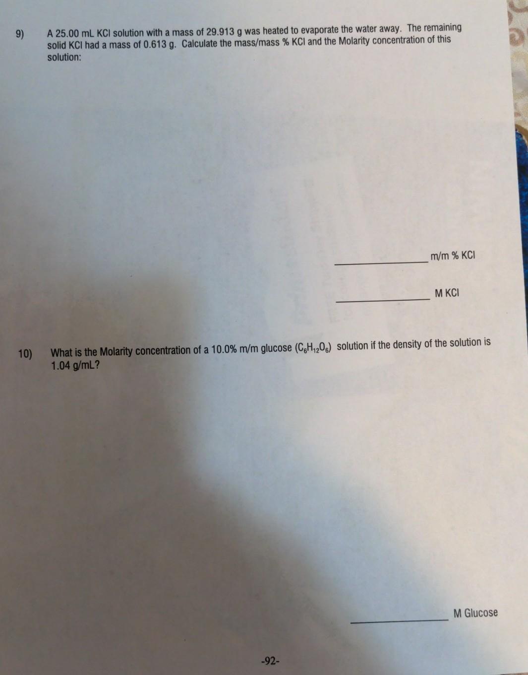 Solved Data Tables: Name: Part A: Solubility and Miscibility | Chegg.com