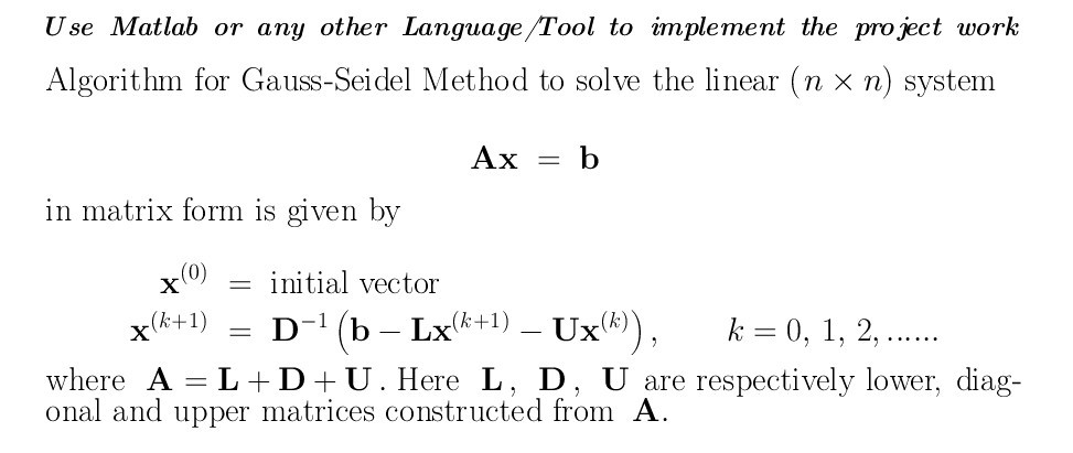 Solved Use Matlab or any other Language /Tool to implement | Chegg.com