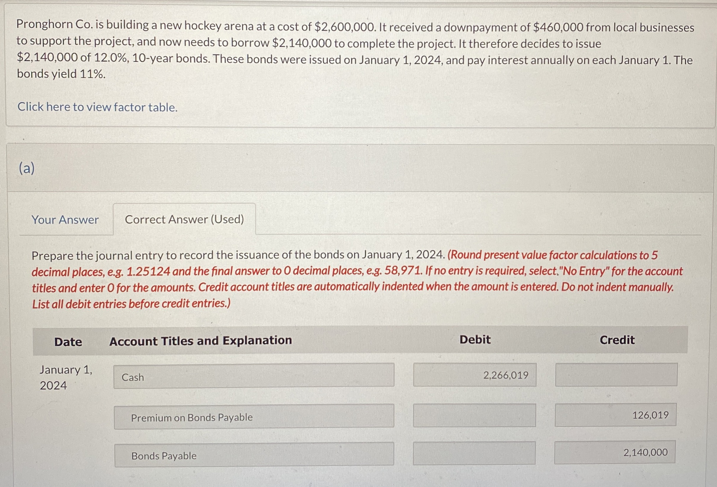 Solved Pronghorn Co. ﻿is building a new hockey arena at a | Chegg.com