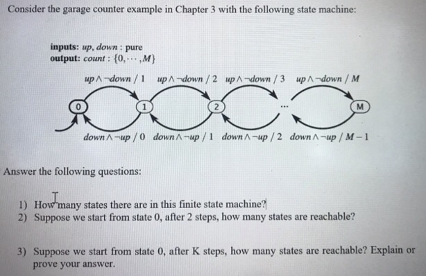 Solved Consider the garage counter example in Chapter 3 with | Chegg.com