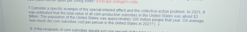 Solved 7 ﻿Consider a specific example of the | Chegg.com