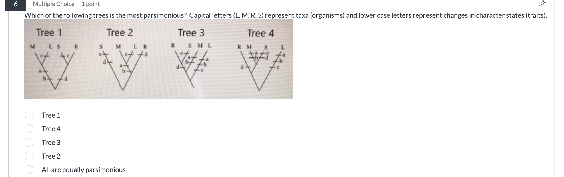 Solved 6Which of the following trees is the most | Chegg.com