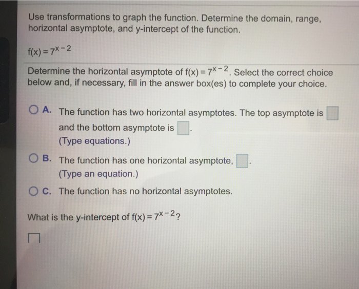 Solved Use Transformations To Graph The Function Determine