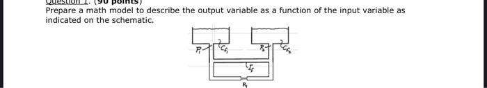 Prepare a math model to describe the output variable | Chegg.com