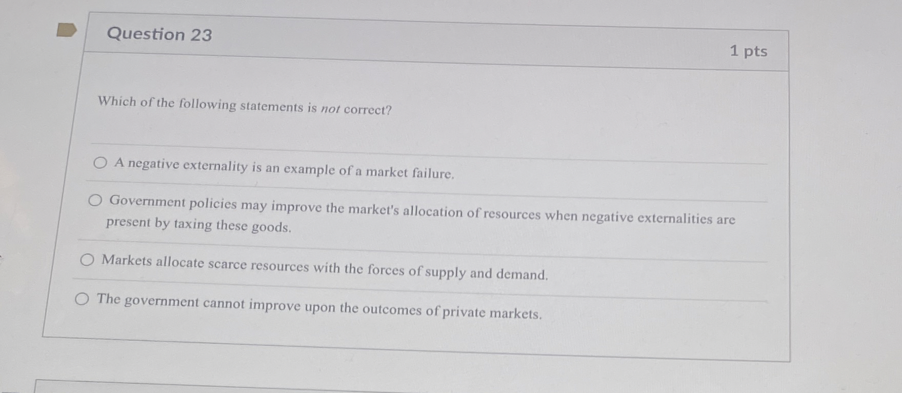 Solved Question 231 ﻿ptsWhich of the following statements is | Chegg.com