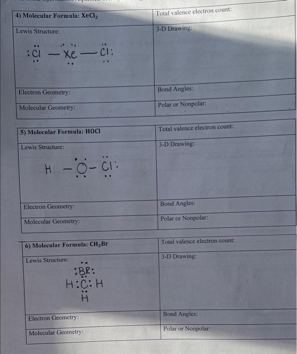 Xecl2 Lewis Structure