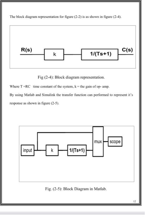Experiment Three First Order Systems Analysis Obiect | Chegg.com