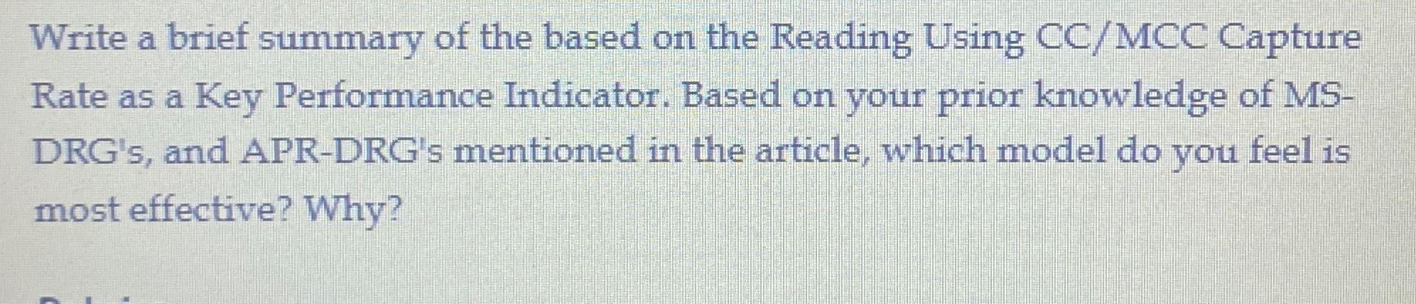 Solved Write a brief summary of the based on the Reading | Chegg.com