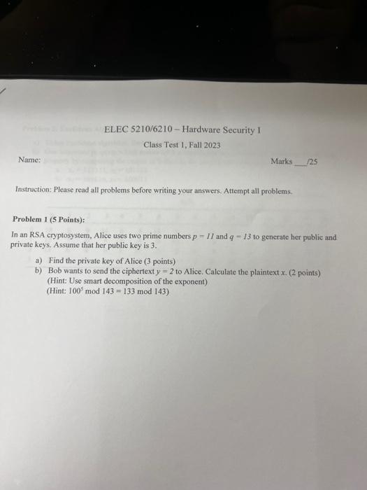 Solved Instruction: Please read all problems before writing | Chegg.com
