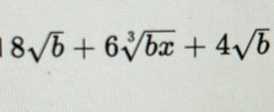 Solved 8b2+6bx3+4b2 | Chegg.com