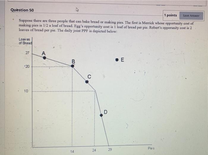 Solved Suppose there are three people that can bake bread or | Chegg.com