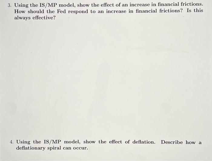 Solved Using the IS/MP model, show the effect of an increase | Chegg.com